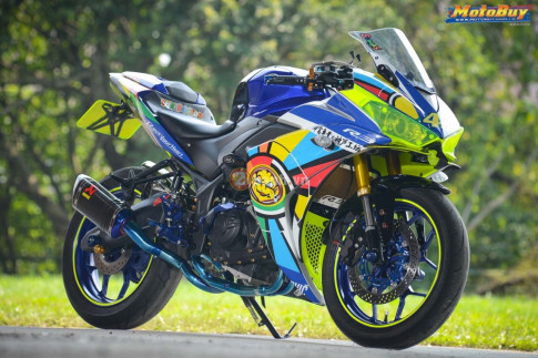 Yamaha R3 nổi bật trong bản độ cực chất với phong cách Valentino Rossi ...
